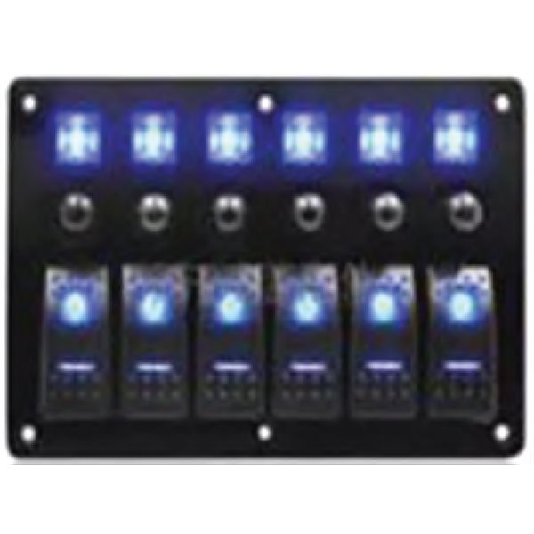 SPLASHPROOF 6 GANG SWITCH PANELS
